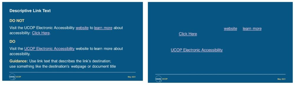 No More “Click Here.” Why Descriptive Link Text Is Important | UC Tech News