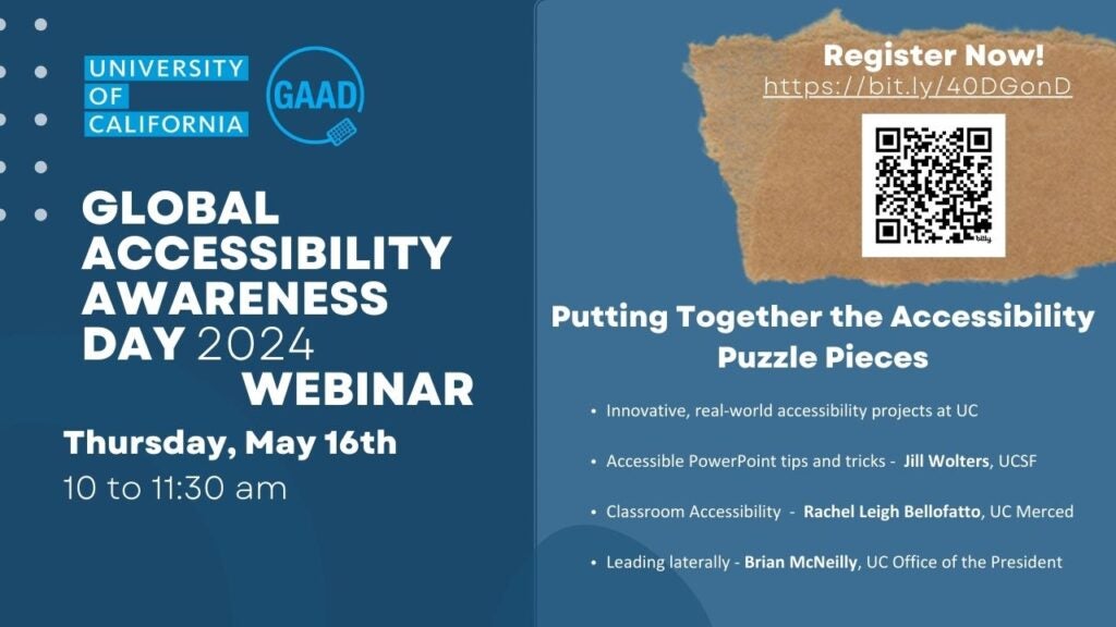 EVENT: UC Celebrates Global Accessibility Awareness Day (GAAD ...